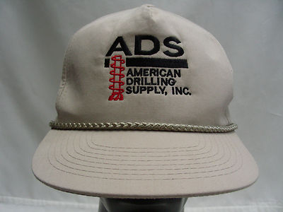 ADS - AMERICAN DRILLING SUPPLY - ADJUSTABLE STRAPBACK BALL CAP HAT! | eBay