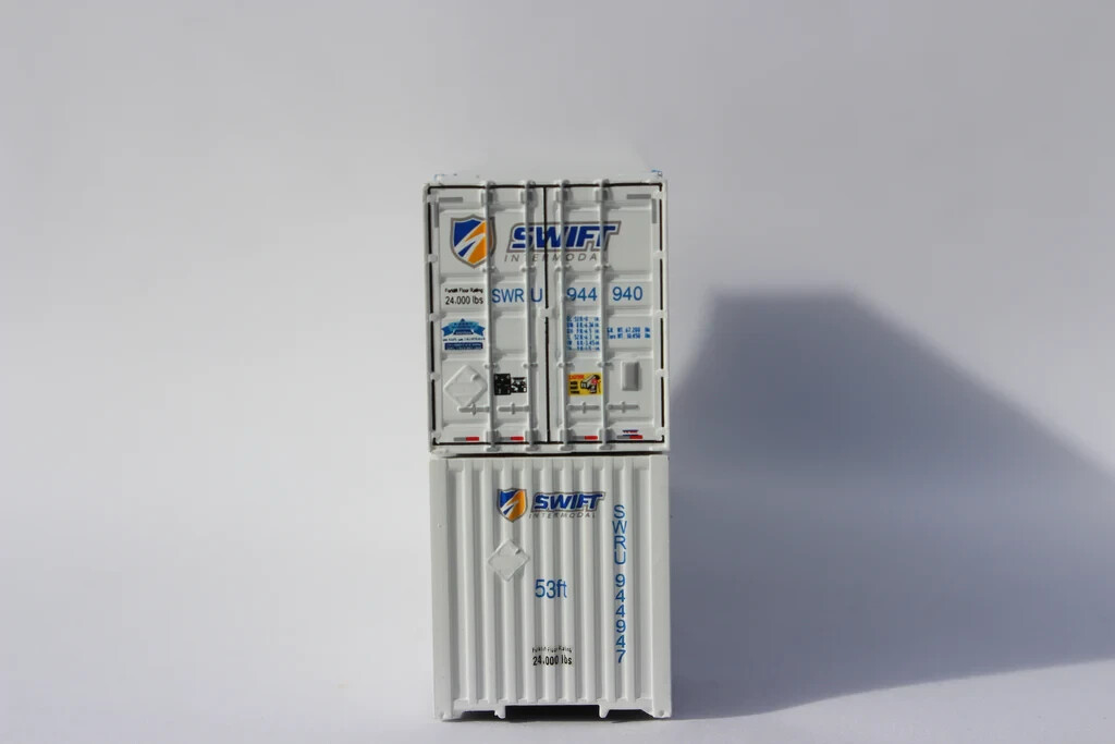 Jacksonville Terminal JTC N Scale ~ Swift 53' High Cube Container ~ 2 ...