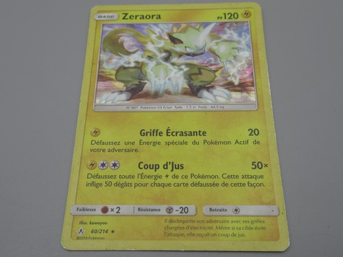 Pokemon Zeraora - Holographique - Base - 60/214 Etoile - 2019 | eBay