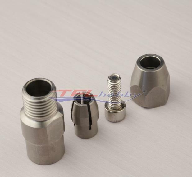 New RC Boat Coupling Flex Collet M6 Engine to 6.35MM Flexible shaft RC ...