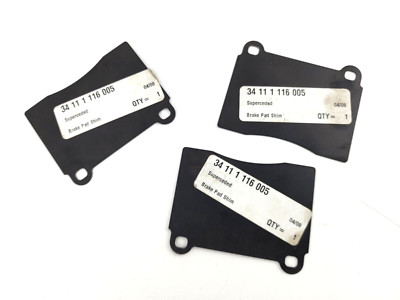 NOS 3pcs BMW Brake Pad Silencer Shim 34111116005 2002tii 2500 2800 E12 ...
