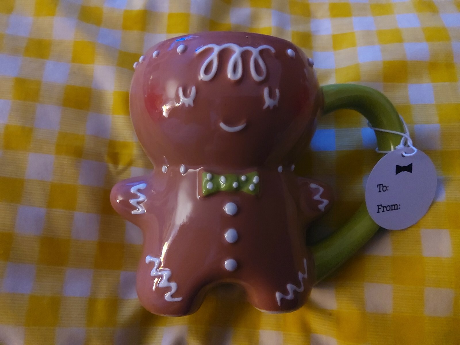 Holiday Ceramic Threshold Target Gingerbread Man Boy Coffee Mug ...