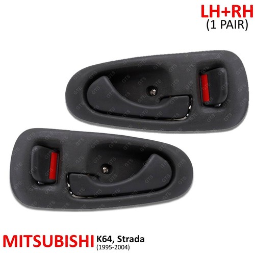 For Mitsubishi K64, Strada 1995 04 L+R Interior Door Handle Inner Gray ...