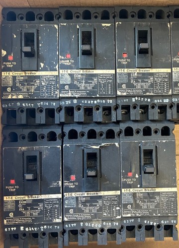 ITE Siemens E43B Circuit Breakers 100/50/30 A 480V 3 Pole Type E4 *Pick ...
