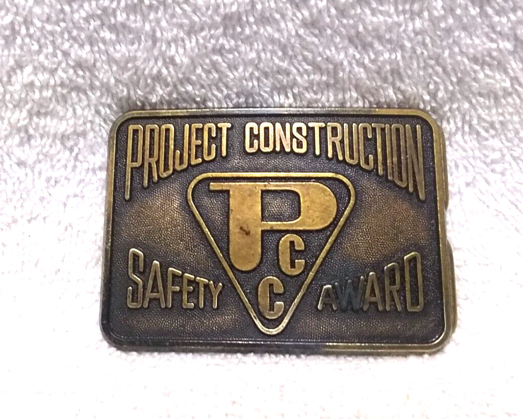 PCC Project Construction Safety Award Gold Tone Belt … - Gem