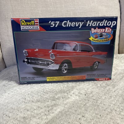 Revell Monogram '57 Chevy Hardtop Model Kit Red Car 1:24 Scale Ages 10 ...