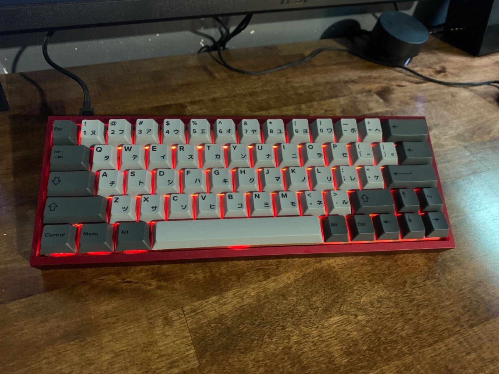 custom mechanical keyboard lubed red | eBay