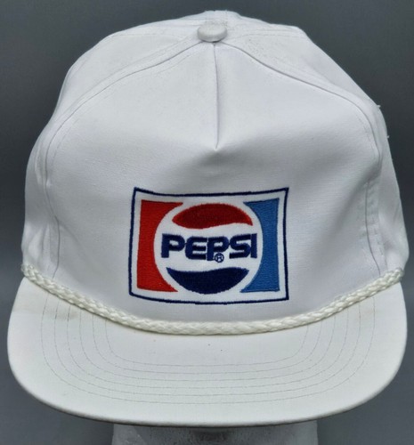 VINTAGE Pepsi Cola Embroidered White Snapback Trucker Hat/Cap | eBay