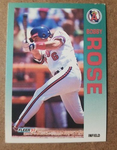 1992 Fleer Baseball #68 Bobby Rose - California Angels | eBay