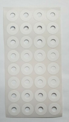 White ring Hole Page Reinforcers Self Adhesive Stickers Home Office ...