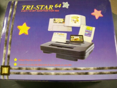 Tristar Innovation Tri-Star 64 Nintendo Converter Play SNES Famicom NES ...