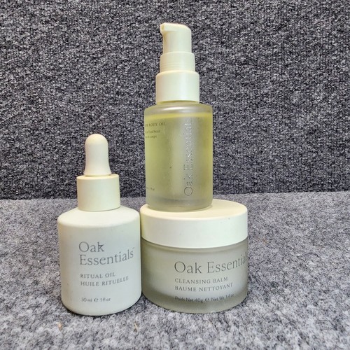 Oak Essentials Lot Award Winning Ritual Oil, Dew Body Oil, Cleansing ...