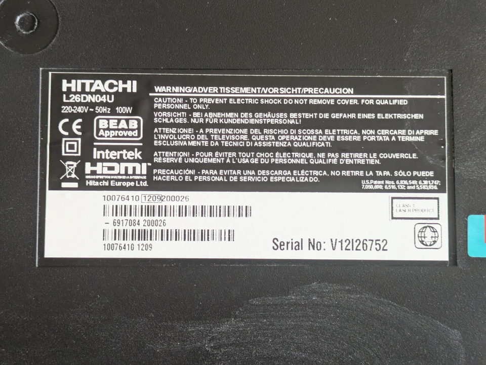 Hitachi 26 inch LCD TV | eBay UK