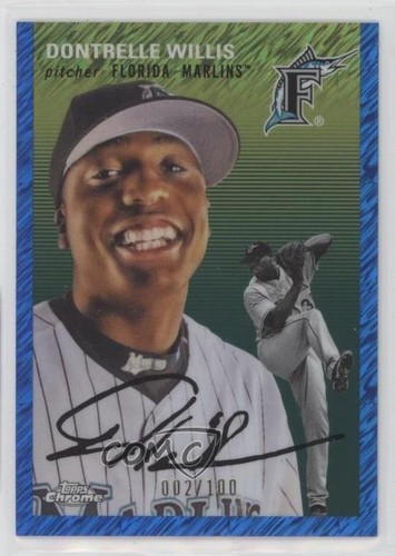 2023 Chrome Platinum Anniversary Blue Shimmer Refractor /100 Dontrelle ...