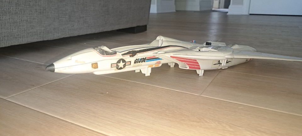 Vintage Hasbro 1983 GI Joe Skystriker Combat Jet Plane Fighter F-14 ...