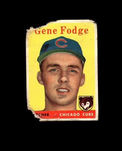1958 Topps 449 Gene Fodge RC POOR #D1,396449 | eBay