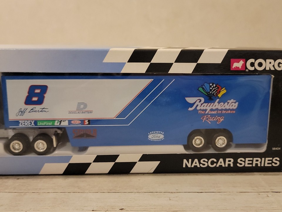 CORGI Race Image 1/64 Kenworth RAYBESTOS NASCAR Hauler JEFF BURTON #8 ...