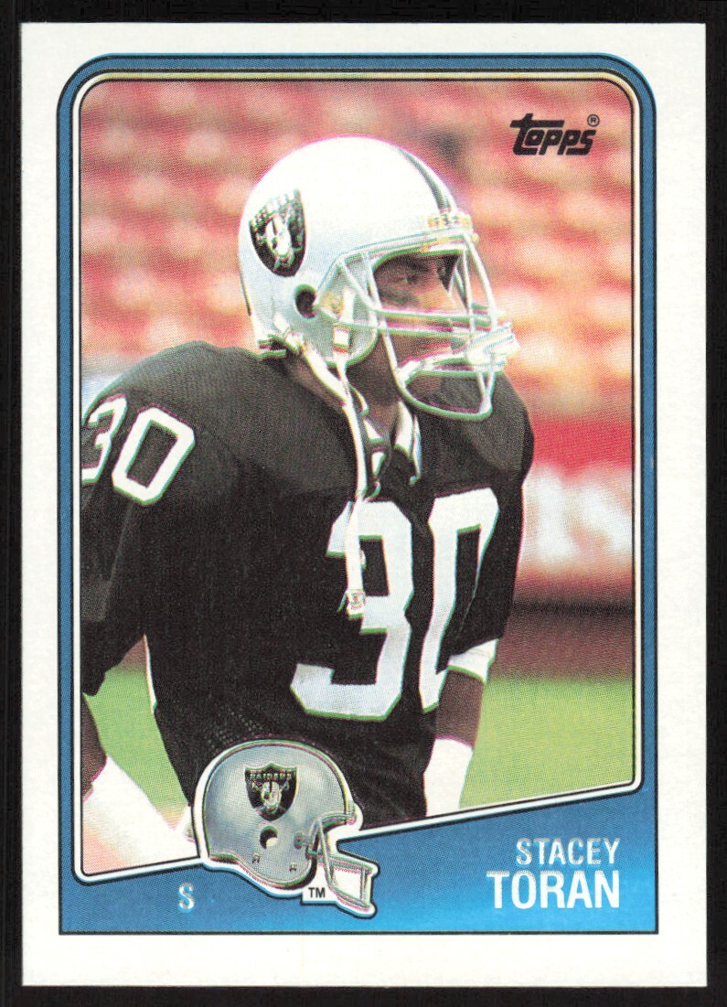 1988 Topps Football Stacey Toran RC #336 Los Angeles Raiders | eBay