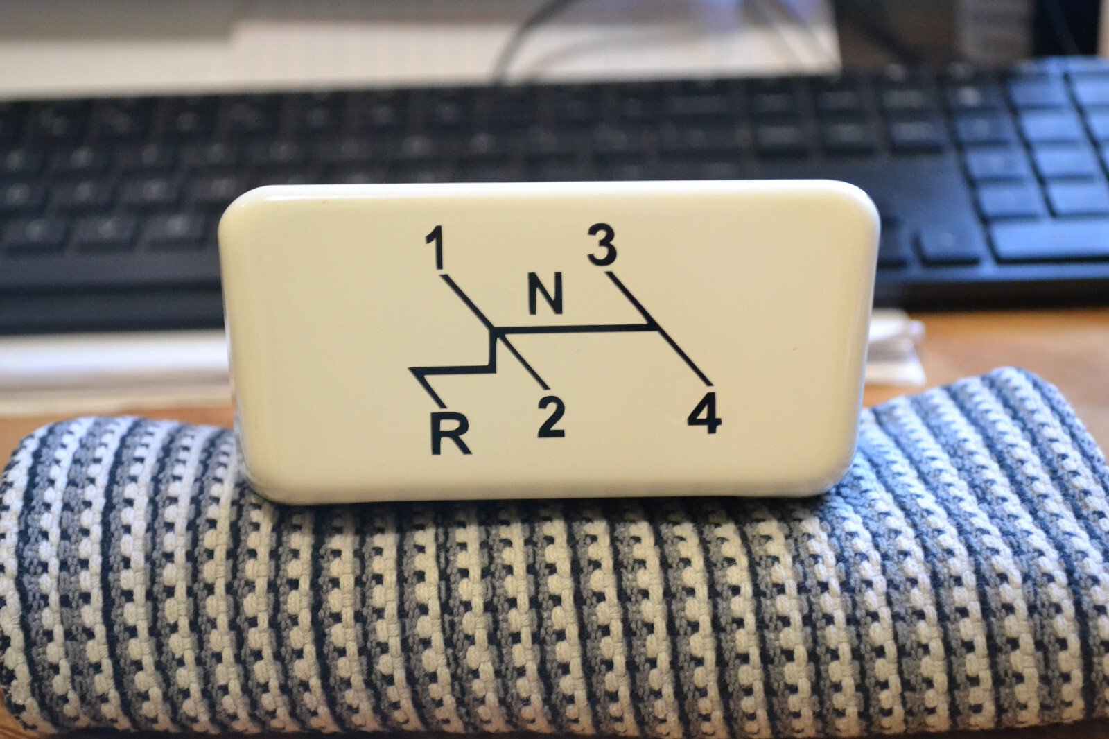 Made For Early VW Bug Bus Ghia Shift Pattern Decal Beetle Ashtray Dash ...