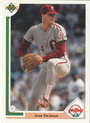 FREE SHIPPING-MINT-1991 Upper Deck Jose DeJesus #486-PLUS PHILLIES ...
