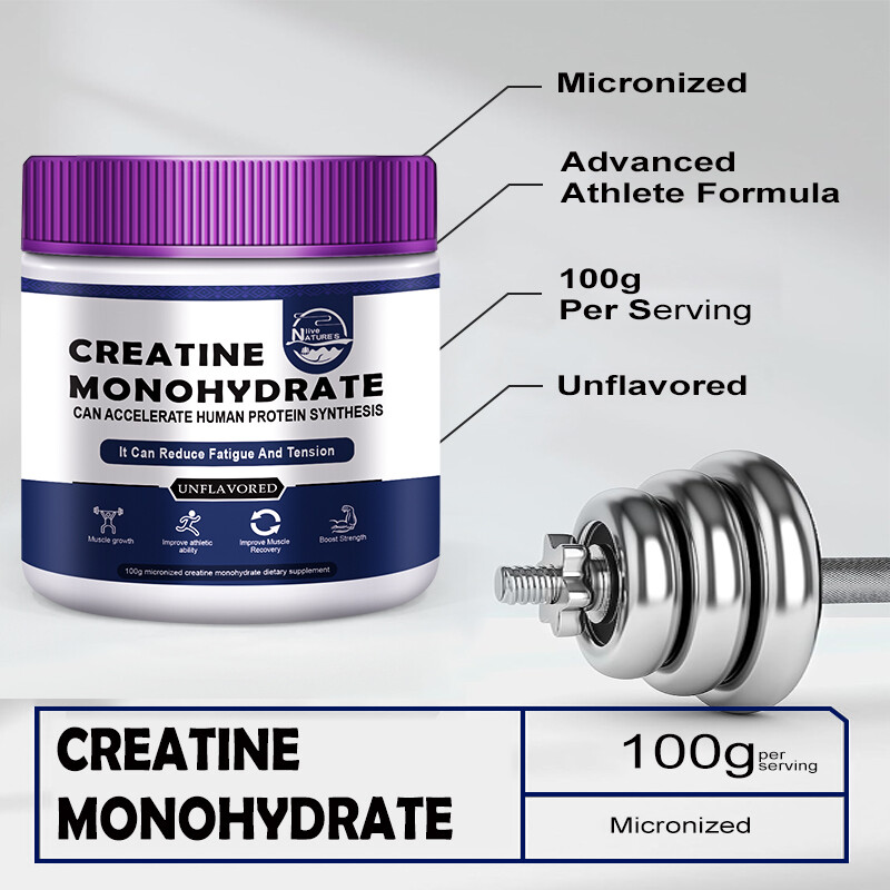 Pure Creatine Monohydrate Powder - Muscle Gain & Recovery BodyBuilding ...