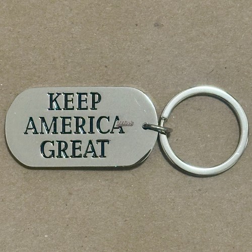 Donald Trump Metal Keychain Keep America Great Red Black Enamel 47th ...