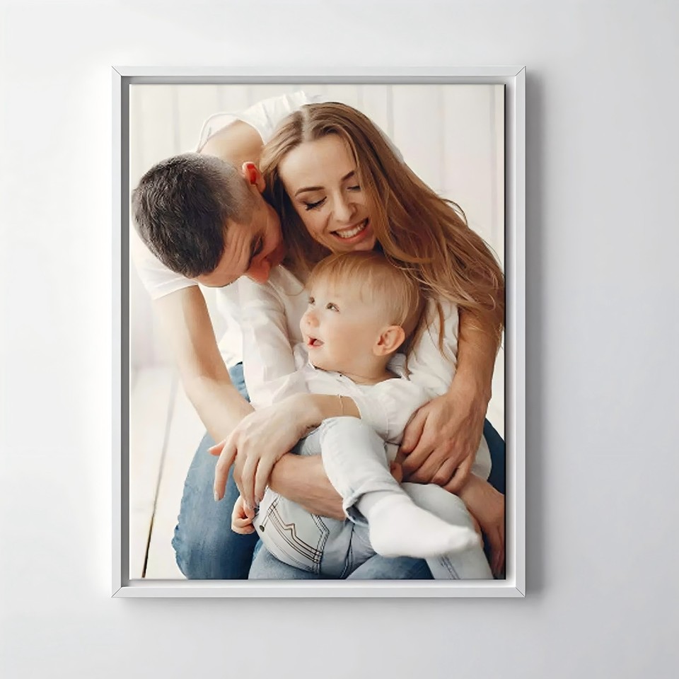 Wooden Picture Frames Poster Frame Large Floating Frame Brown Canvas ...