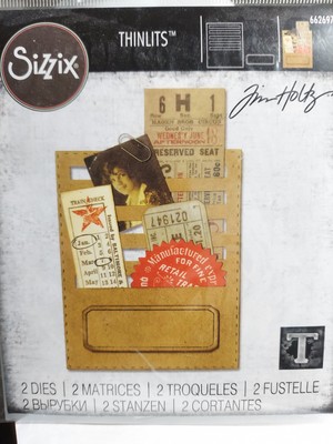 Sizzix Thinlits Dies By Tim Holtz -Stitched Slots | eBay