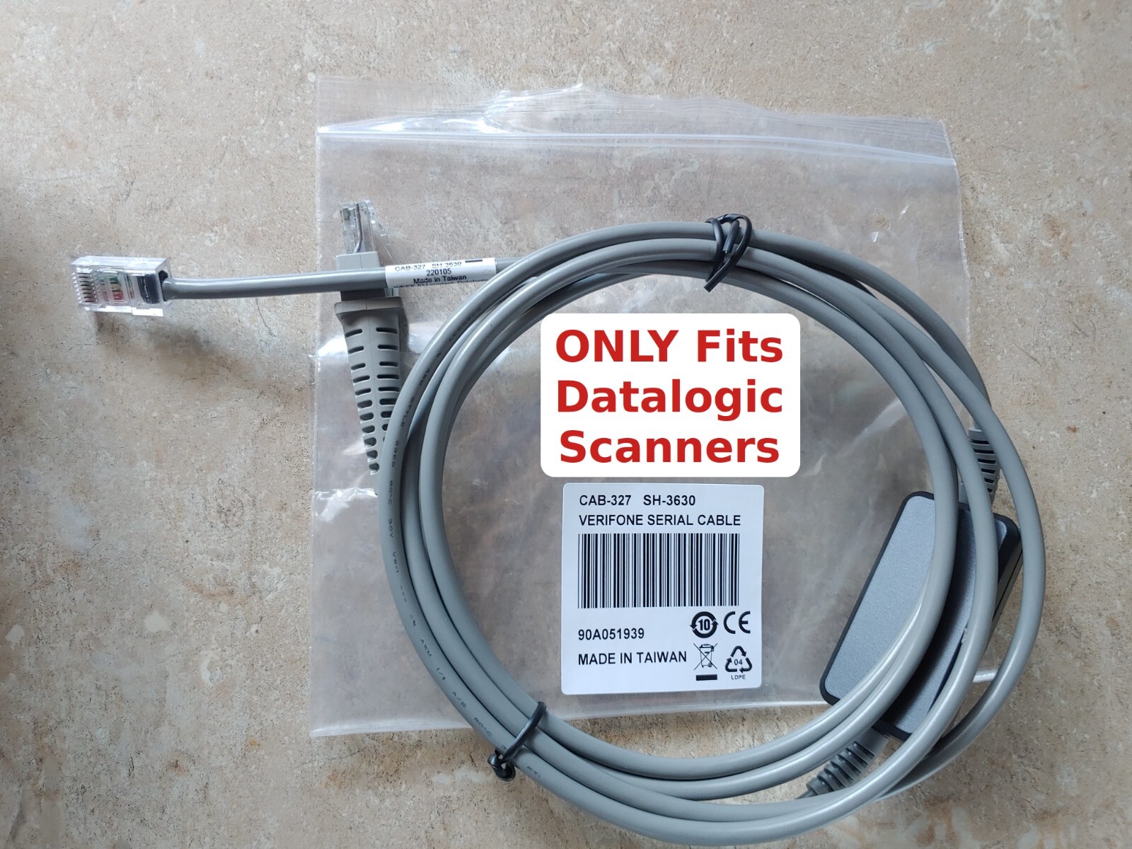 Datalogic Scanner Cable For Verifone Ruby 2, CI, C18 Topaz, XL COM8 ...