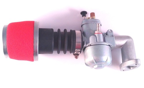 Puch E50 E-50 Carburetor Intake Red Foam Air FIlter Setup Maxi Magnum ...