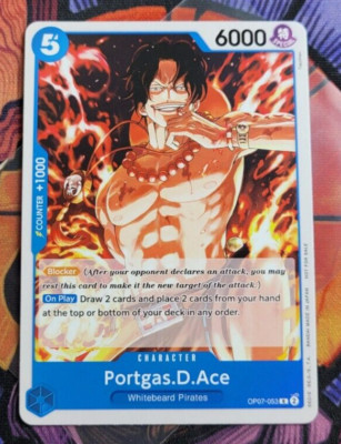 Portgas.D.Ace OP07-053 Tournament Pack 2024 Promo Prize One Piece Card ...