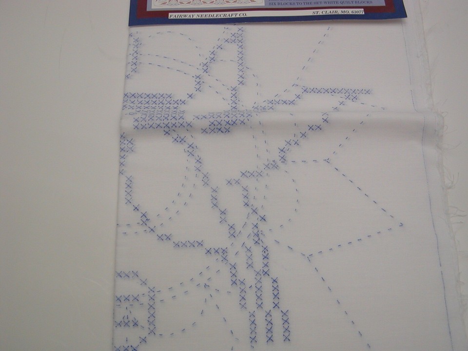 NEW FAIRWAY NEEDLECRAFT 18" X 18" QUILT BLOCKS 6 BLOCKS HUMMINGBIRD ...