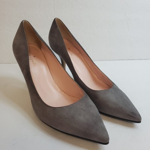 Kate Spade Womens Suede Pointed Toe Pump Heels Size 7 Gray HOCO Old ...