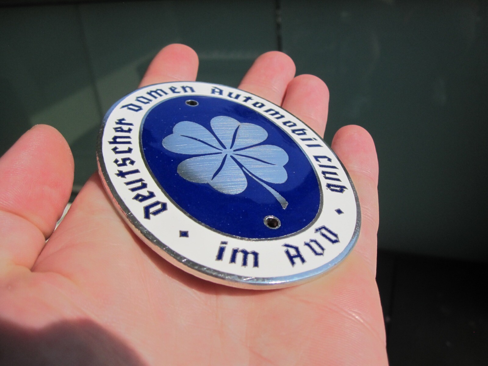 DDAC BADGE PORSCHE 356 VW BEETLE SPLIT MERCEDES SL BUS ADAC RADE GIRLS ...