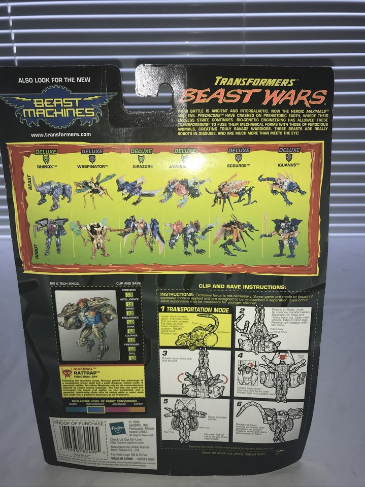 Transformers Beast Wars Deluxe Transmetals Rattrap! Sealed! Unused! | eBay