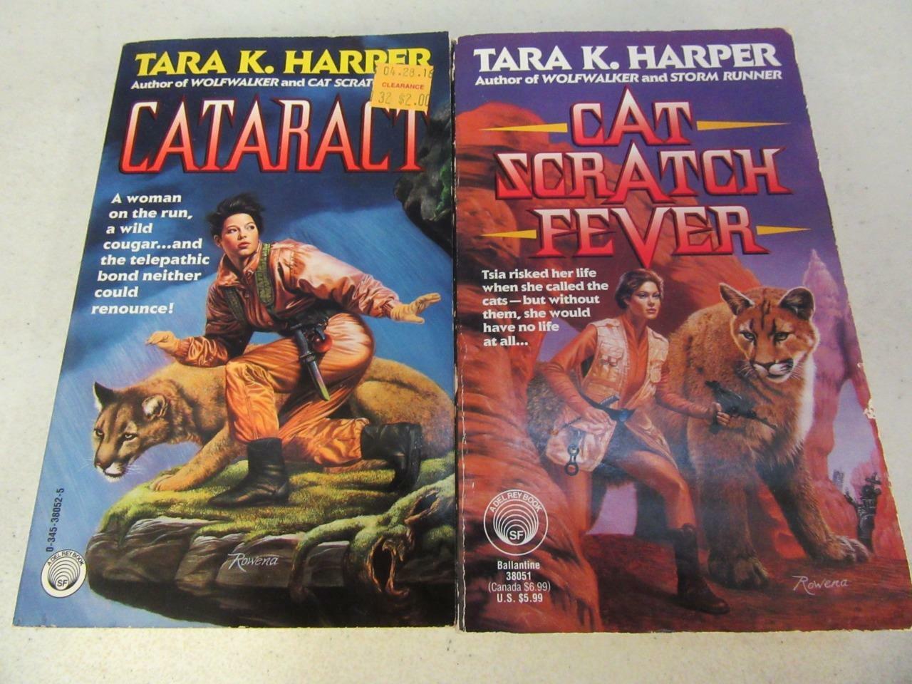 COMPLETE SET of (2) TARA K HARPER Science Fiction Books CAT SCRATCH ...