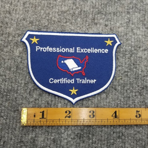 Professional Excellence Certified Trainer Patch America Scroll Stars | eBay