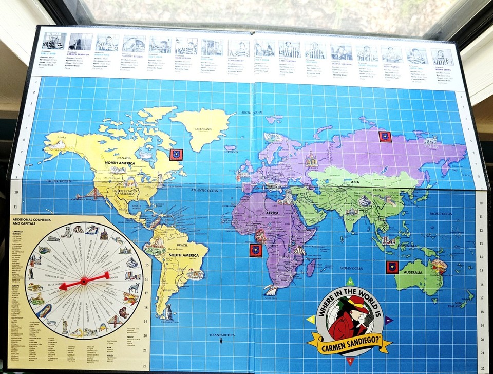 1992 Where In The World Is Carmen Sandiego? Board Game | eBay
