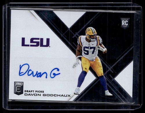 2017 Panini Elite Draft Picks #240 Davon Godchaux Draft Picks ...