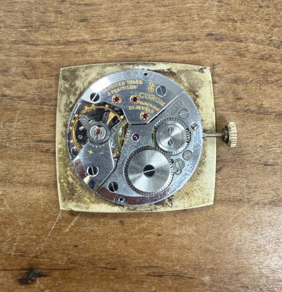 Vintage High Grade Corum 21j 3adj Manual Wind Movement For Parts ...