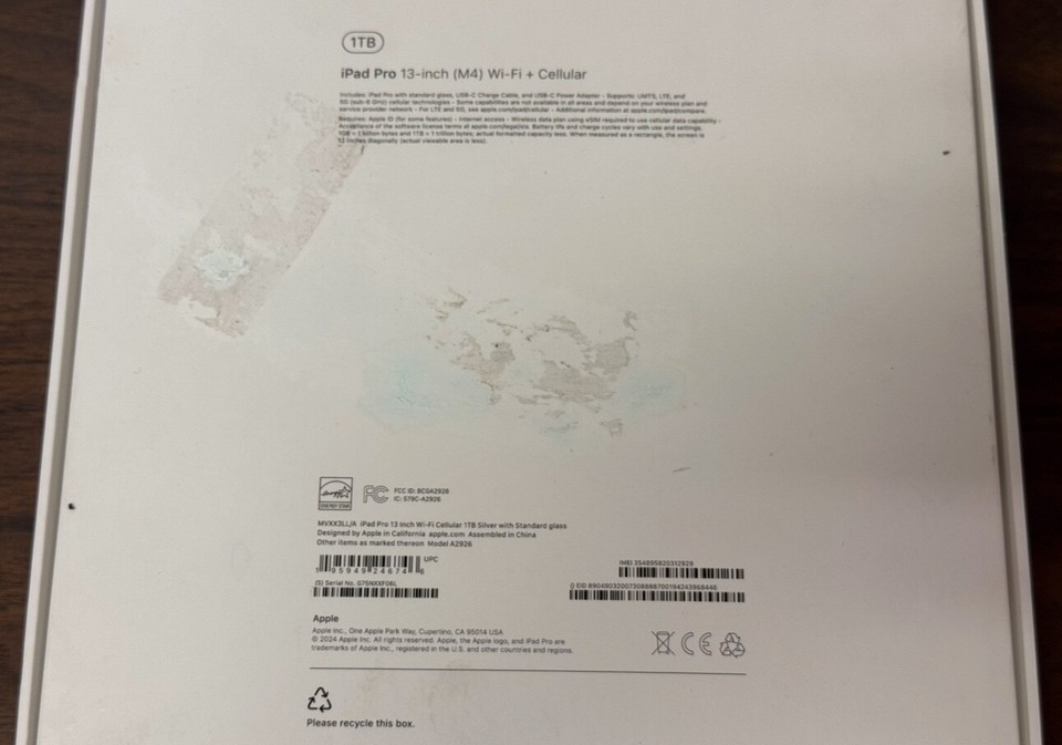 Apple iPad Pro 13-inch A2926, Wi-Fi + Cellular (M4) 1TB, NEW | eBay