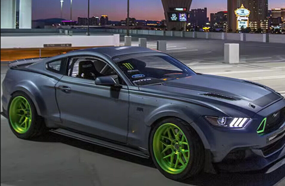 For Ford Mustang 2015-2017 RTR Dry Carbon Fiber Wheel Eyebrow Wide Body ...