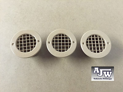 Round Floor Vents 75mm x 35mm BLACK & BEIGE Gas Pipes Drop Outs ...
