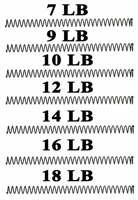 1911 7 Recoil Spring Kit Government Size 7lb to 18lb 1911 Recoil ...