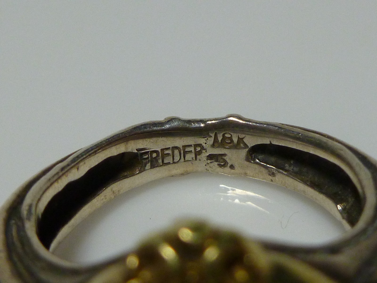 FRED STERLING SILVER 18K GOLD CITRINE FREDEP DESIGNER QUALITY HAND MADE ...