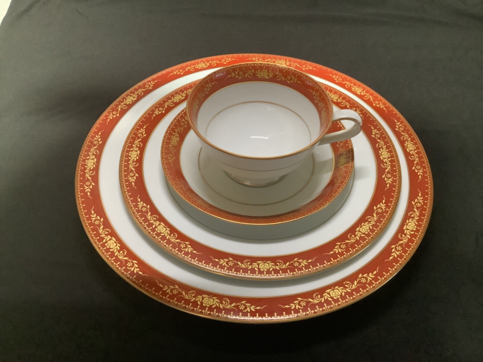 NORITAKE China Goldhill Pattern #6613 Japan Vintage, 4 Piece Setting | eBay
