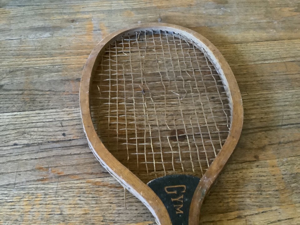 RARE ANTIQUE vintage DIAMOND WOOD TENNIS RACKET racquet early 1900s | eBay