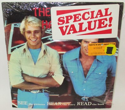 The Dukes of Hazzard 7" Vinyl & Book Vtg 1983 Kid Stuff Story See Hear ...