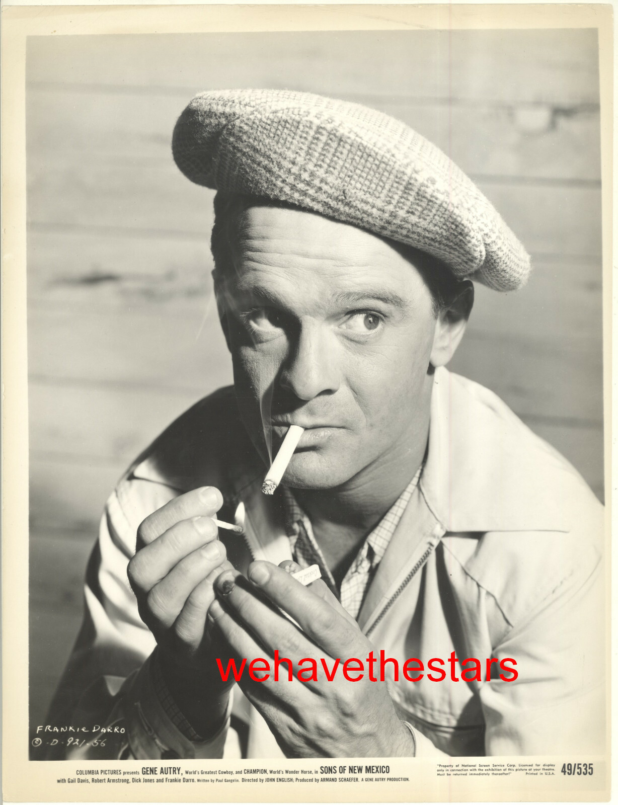 VINTAGE Frankie Darro CHILD STAR '49 SONS OF NEW MEXICO Publicity ...