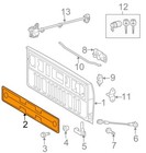For Toyota Genuine Tailgate Gap Cover Rear 657590C030 | eBay